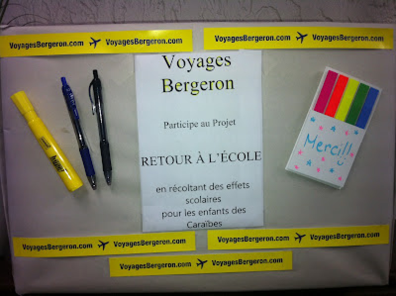 Retour à l’école - Voyages Bergeron